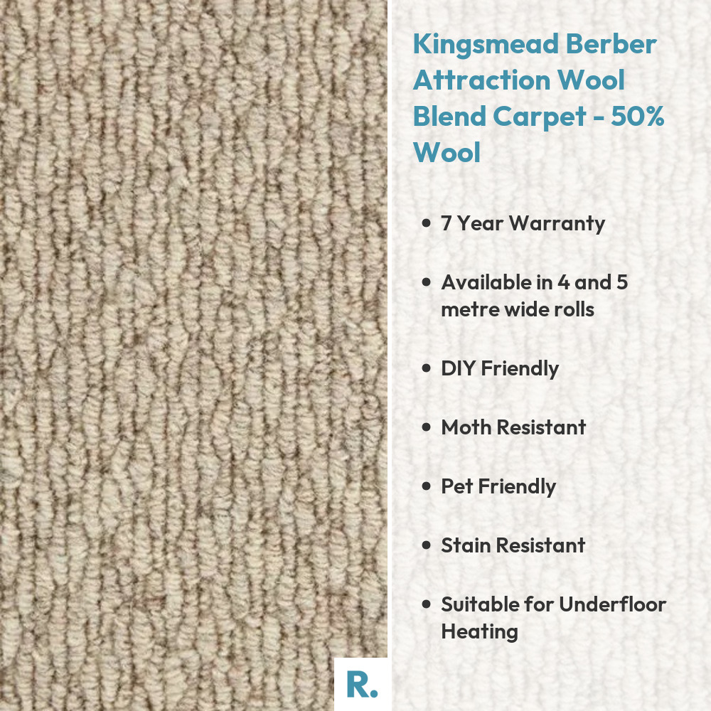 New Berber Attraction 50% Wool Blend Carpet | SPECIAL OFFER