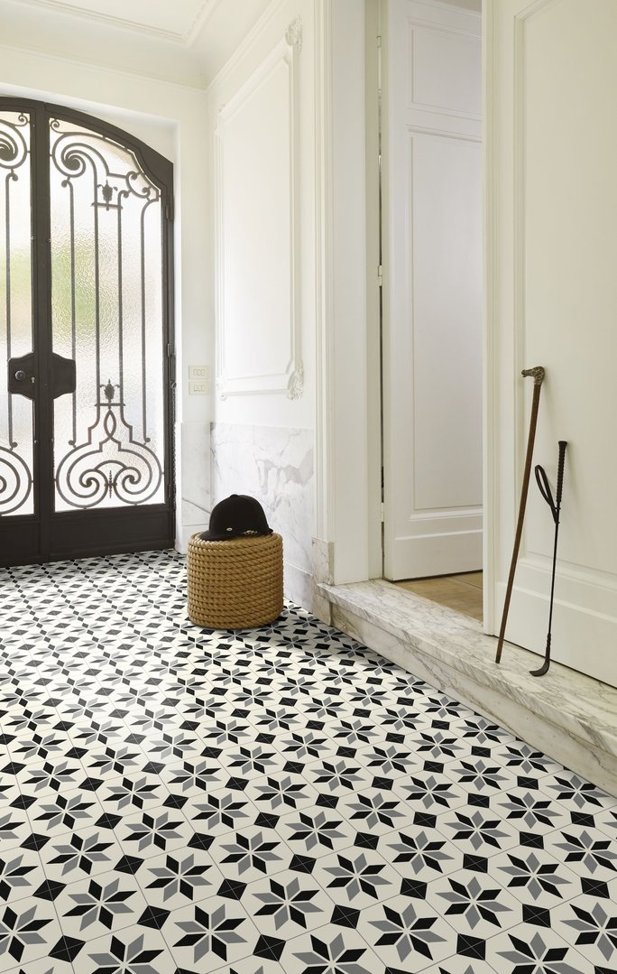 Valencia Victorian Tile Vinyl by Remland | From £7.95 / sq. metre