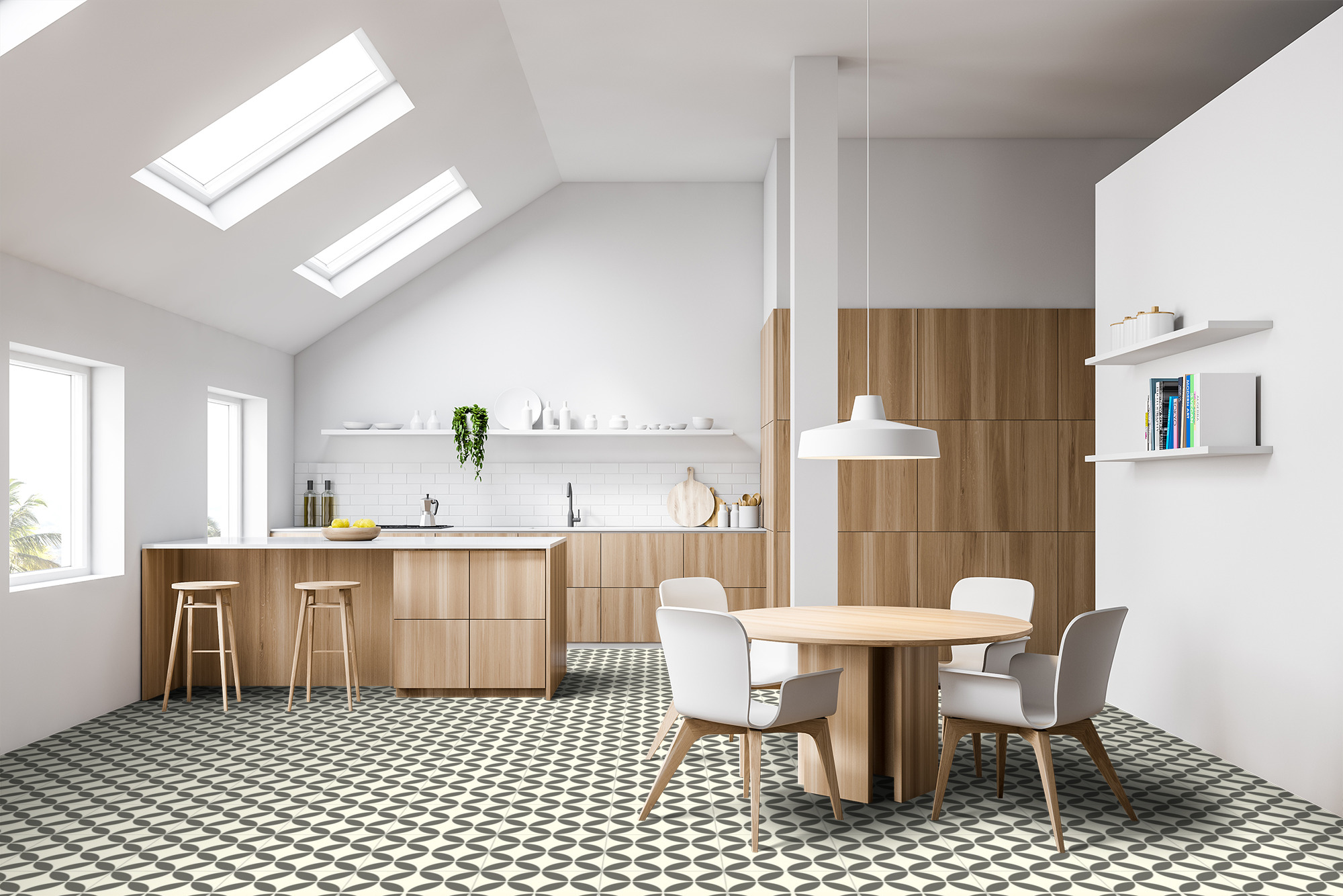 Leoline Comfytex Deluxe Pro Magali Tile Vinyl | From £14.95 / sq. metre