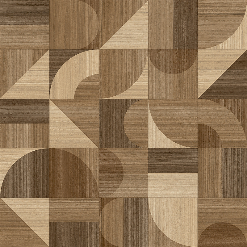 Abstract Wood Block Vinyl by Remland | From £17.95 / sq. metre