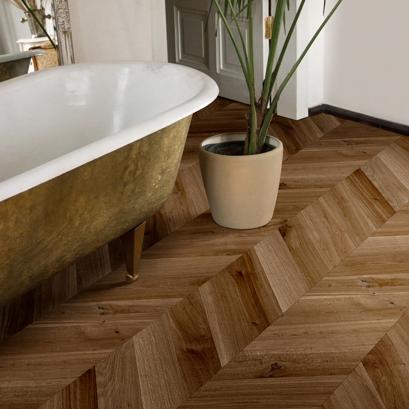 Chevron Wood Vinyl by Remland | From £17.95 / sq. metre
