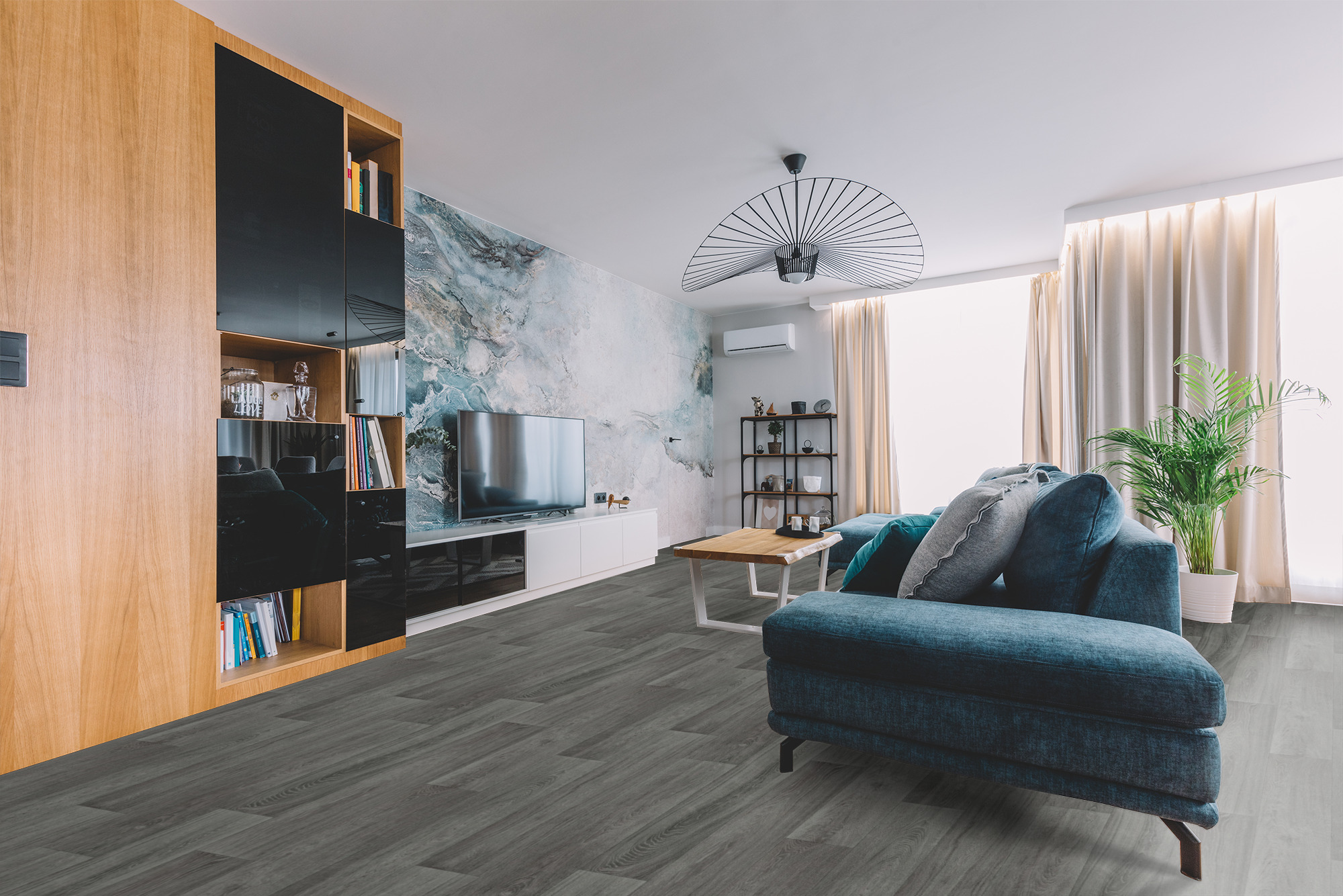 Dusky Grey Oak Vinyl by Remland | From £7.95 / sq. metre
