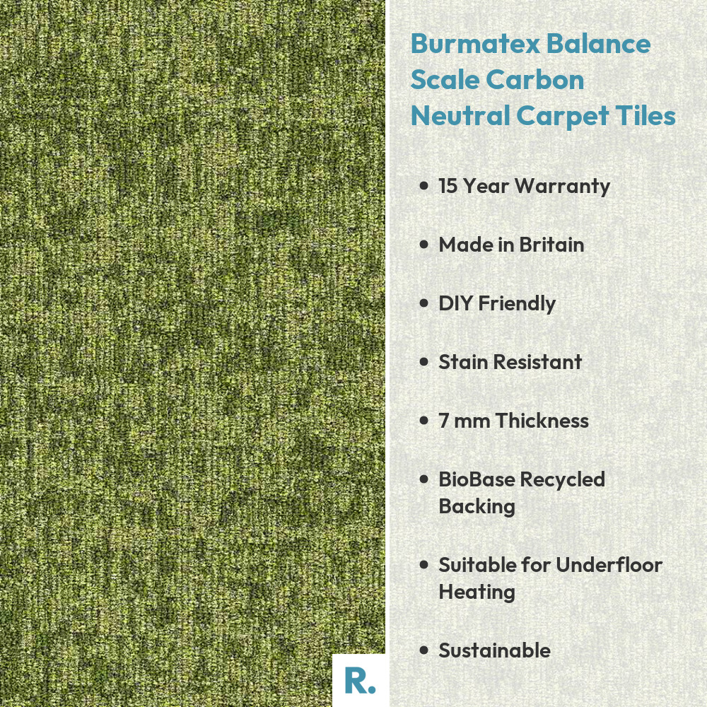 Burmatex Balance Scale Carbon Neutral Carpet Tiles | £205.80 per box
