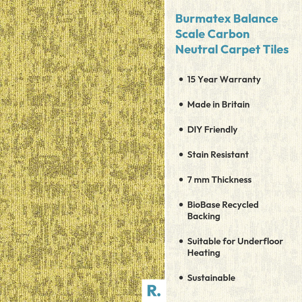 Burmatex Balance Scale Carbon Neutral Carpet Tiles | £205.80 per box