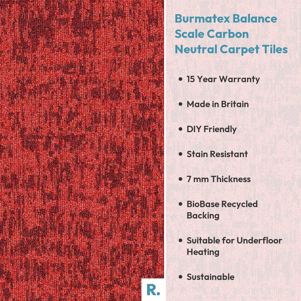 Burmatex Balance Scale Carbon Neutral Carpet Tiles | £205.80 per box