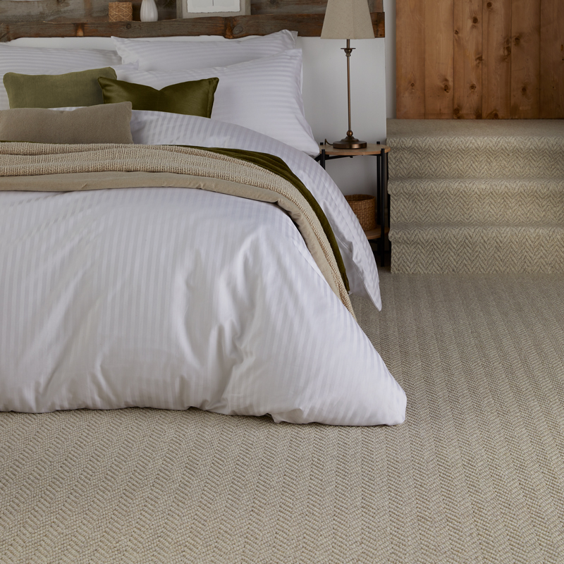 Lifestyle Floors Rolling Hills 50/50 Wool Loop Chevron Carpet | From £ ...