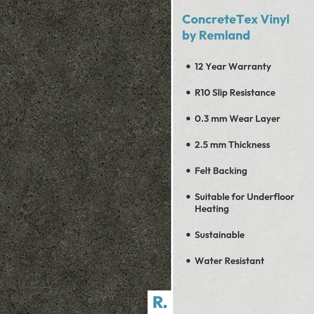 ConcreteTex Vinyl by Remland | From £10.95 / sq. metre