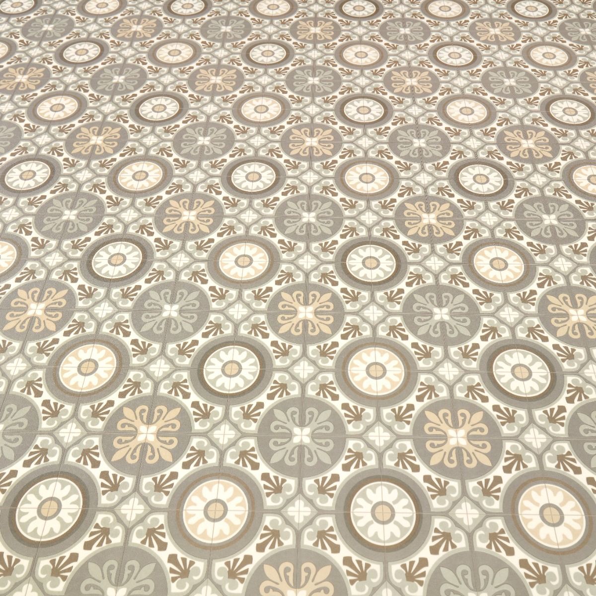 Antique Victorian Tile Vinyl by Remland | From £7.95 / sq. metre